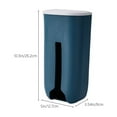 Hkapeg Plastic Bag Storage Box Kitchen Wall-mounted Garbage Bag Box ...