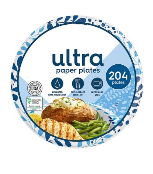 Ultra Dinner Paper Plates (10", 204 ct.) - Walmart.com