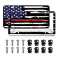 American Flag License Plate Frame Holder + Front License Plate ...