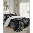 4 Piece Duvet Cover Set Twin, Retro Sea Marine Life Soft Breathable ...