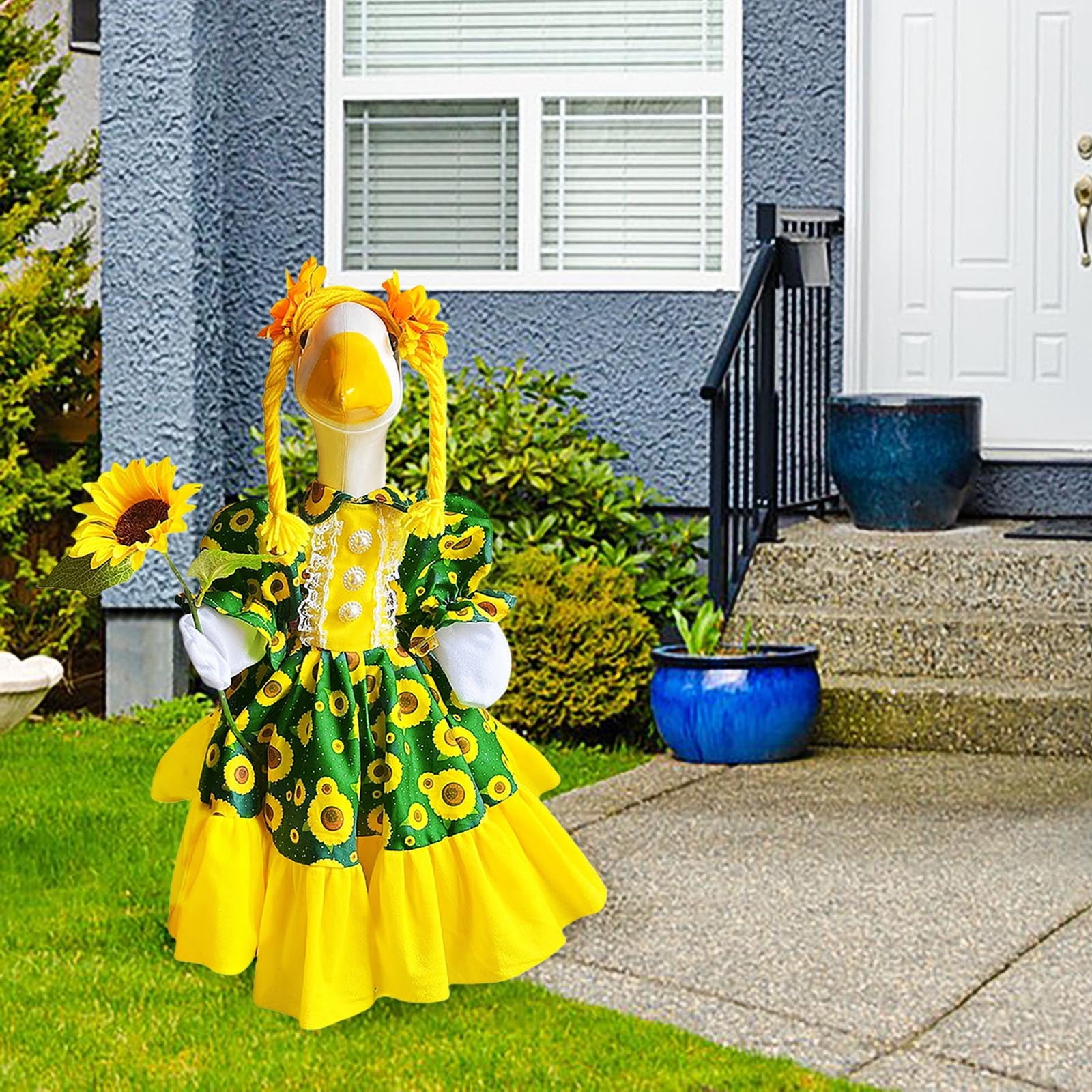 Click here for Ukhbmc Sunflower Goose Outfit Clothes  Decorative... prices