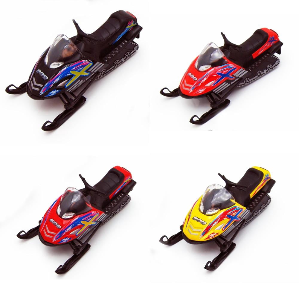 Snow Turbo - Set of Four 5.25 inch Diecast Model Toy Cars - Kinsmart ...