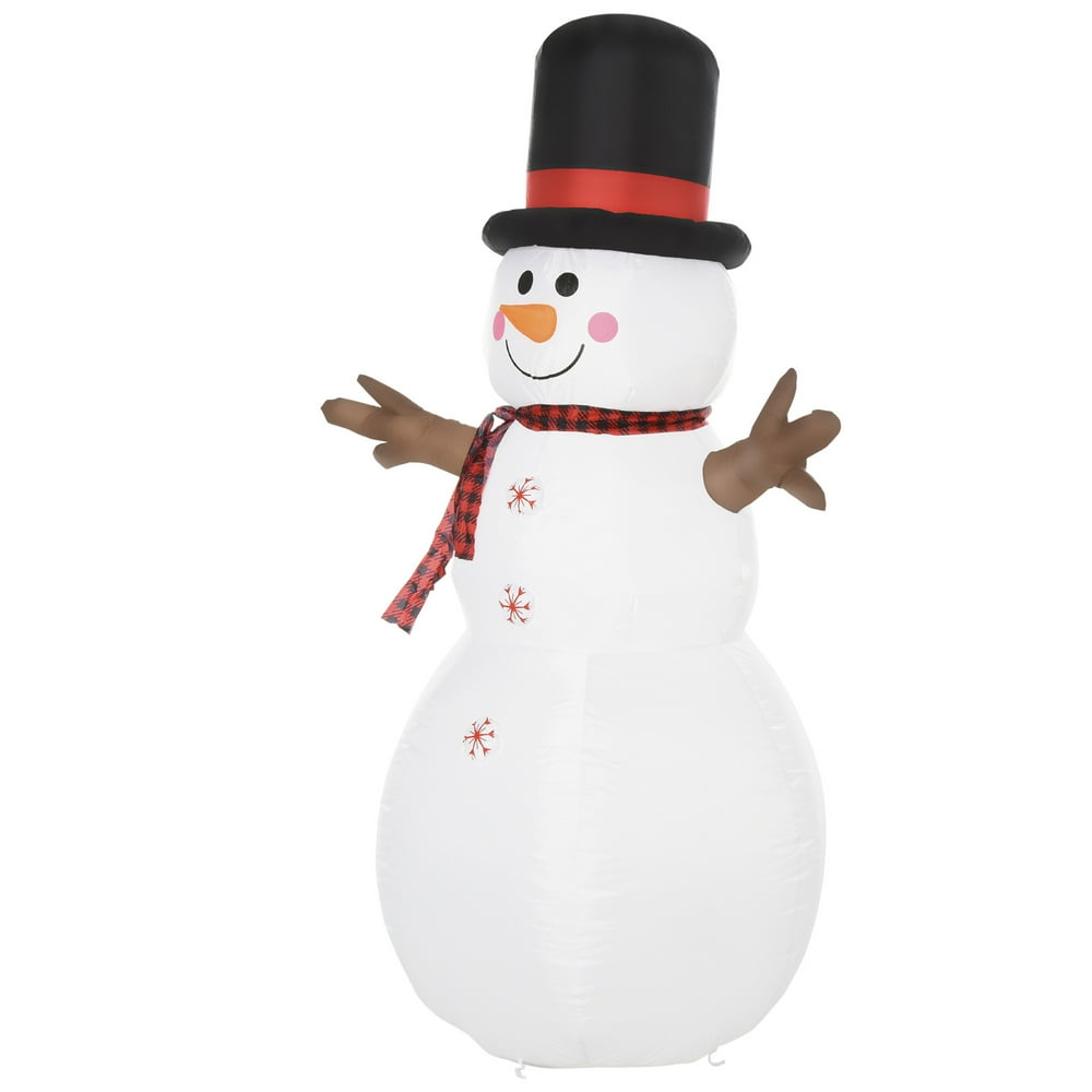 Homcom 6ft Tall Giant Outdoor Indoor Inflatable Snowman Christmas