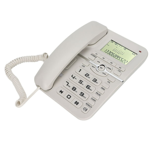 Wired Landline Phone, Multi Function Settings Function Office Telephone Powerful Memory Function ...