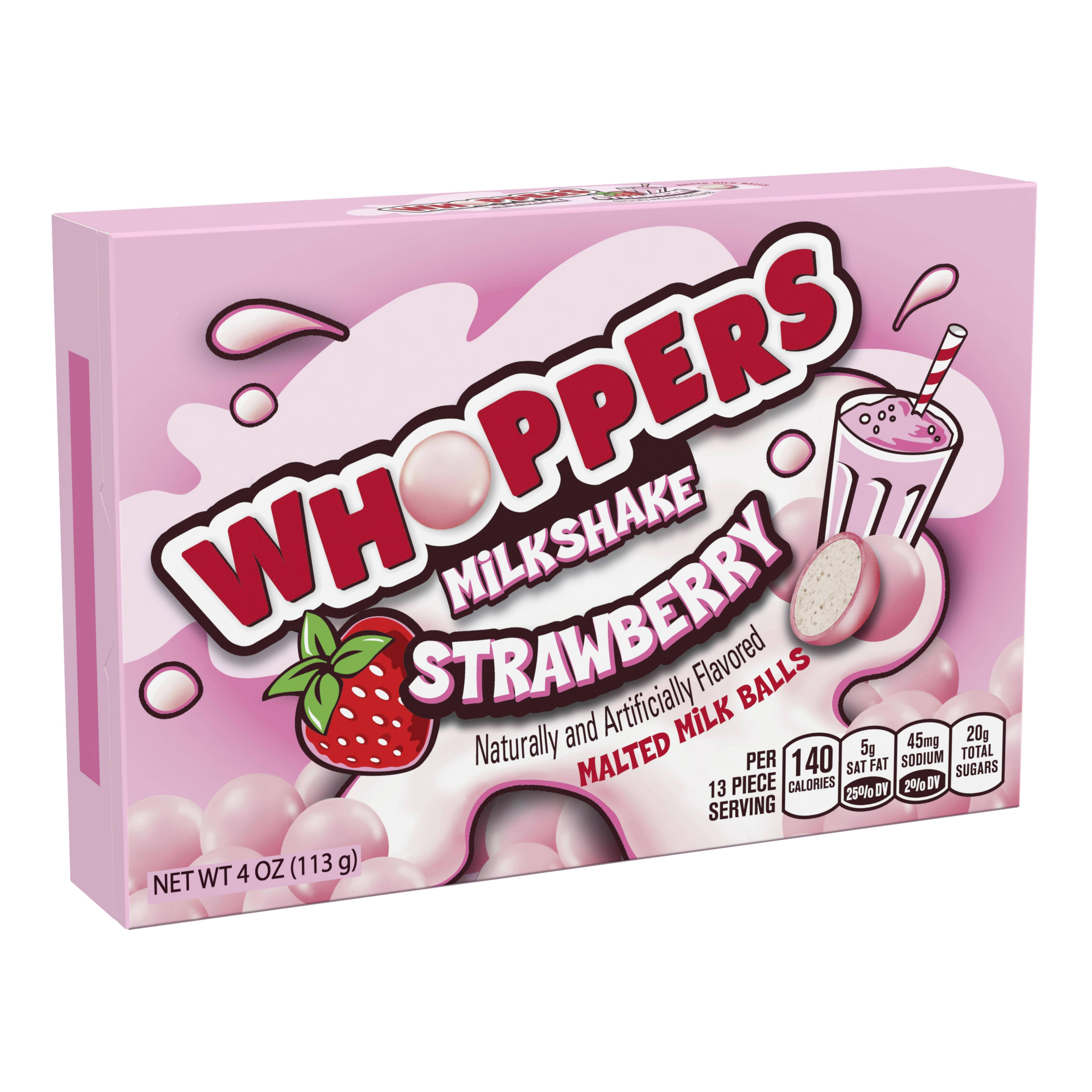 Whoppers Strawberry Milkshake Malted Milk Balls, 4 Oz. – Walmart ...