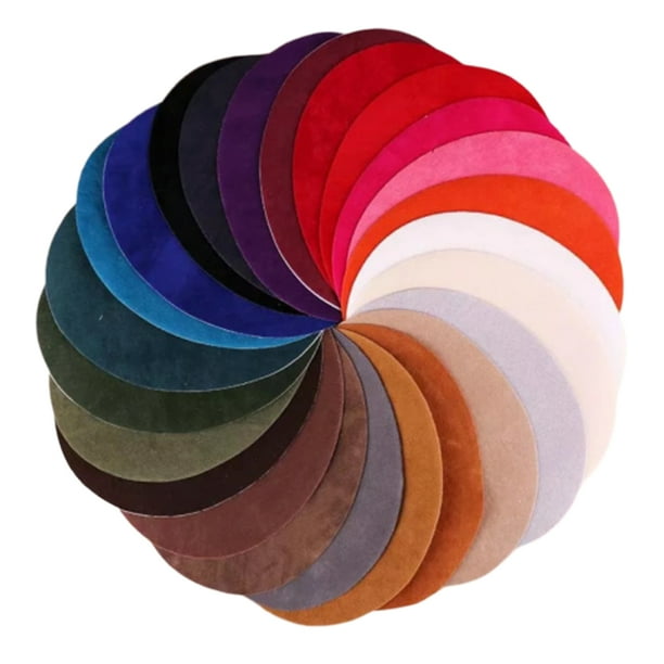 25 Pcs Suede Fabric Oval Patches Sweater Clothes Patches Kit Sweater ...