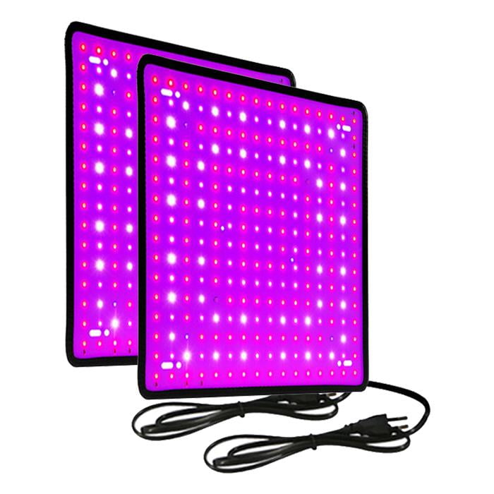 Lampará Cuadrada LED UV Extraplanos GrowPro 2Pzas 2000W 2x256 LED 120 ...