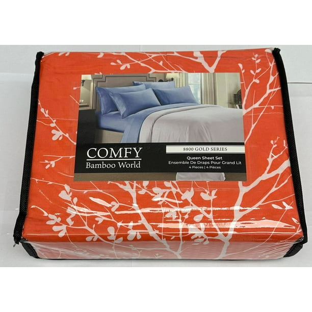Comfy Bamboo World 8800 Gold Series QUEEN Sheet Set (4 Pieces) - Walmart.ca