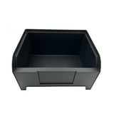 Hyper Tough Large Stackable Plastic Material Storage Bin, Black ...