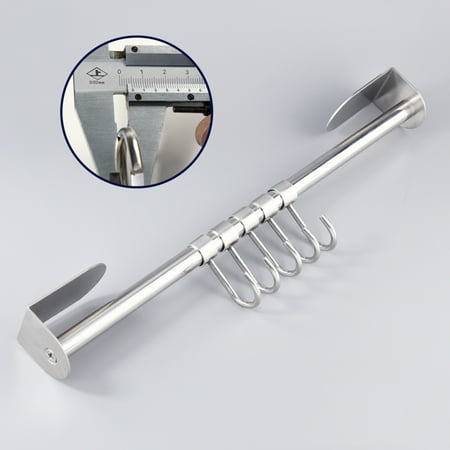 Kitchen Multi-function Hanging Rod & Hook Kitchen Hanging Rack Rod Hook ...