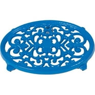 Smart Home Cobalt Blue Oval Cast Iron Trivet - Walmart.com