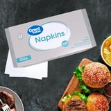 Great Value 12" x 12" White Disposable Paper Napkins, 500 Count ...