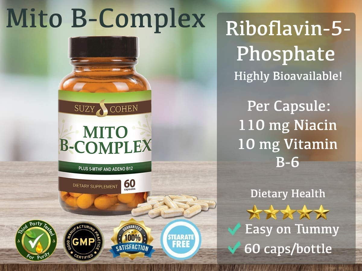 Buy Mito B Complex - Vegan Mito B Complex with 5-MTHF and Adeno B12 - 60 Servings - by Suzy ...