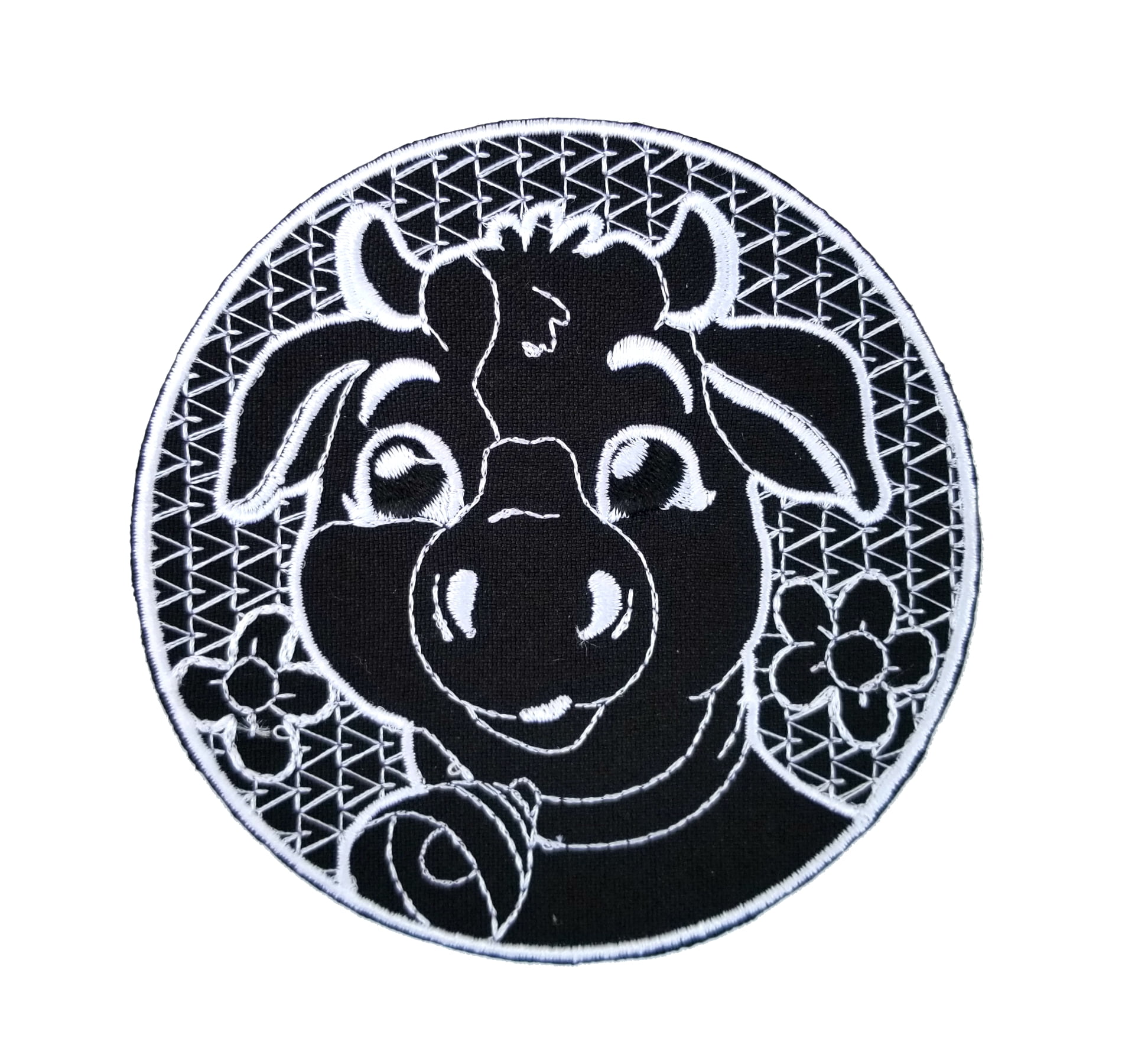 Cute Kids Cow Embroidered Sew/Iron On Patch - Walmart.com