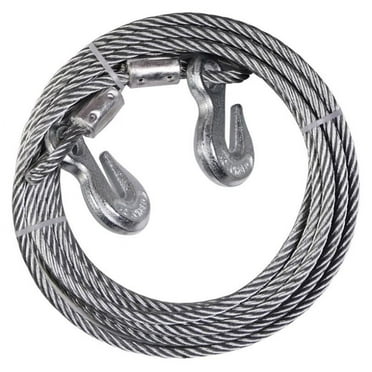 3/16" Galvanized Steel Cable 7x19 - 100ft Coil, 4200lb Breaking ...