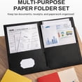 Folders with Pockets(125 Pack, Black), 2 Pocket Folders Fit Letter Size ...