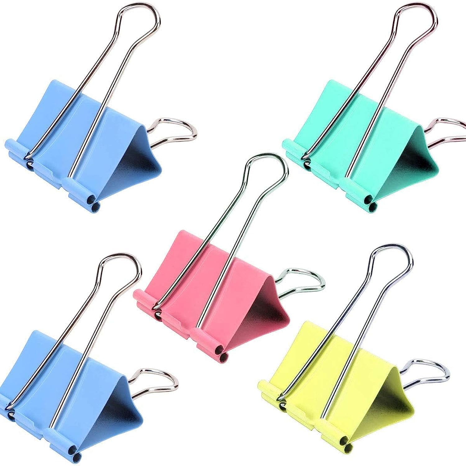 48Pieces Medium Binder Clips,1.25 Inch Width,Paper Clips Medium for ...