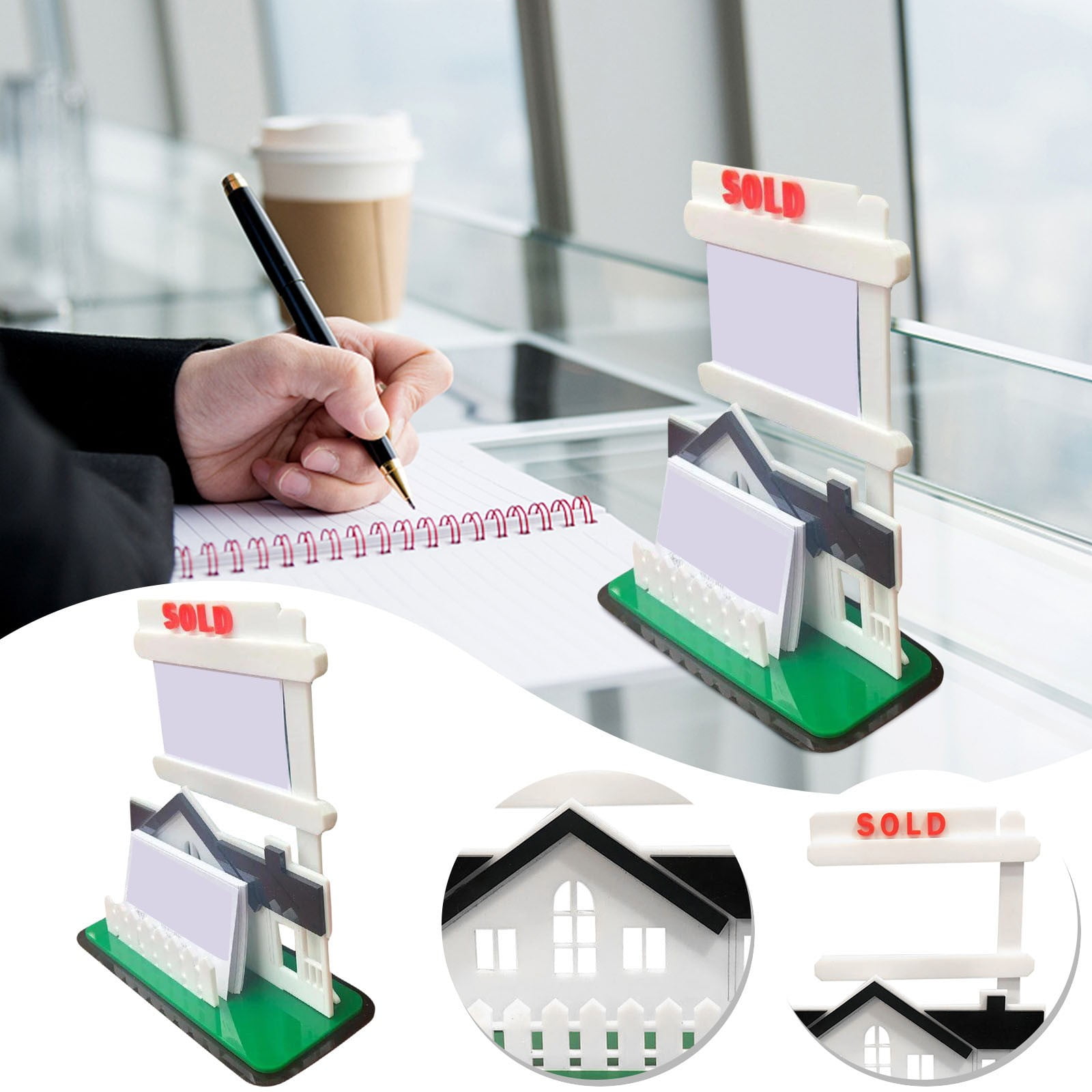 Tepsmf Business Card Storage Rack，Decorative Rack, Front Desk Card ...