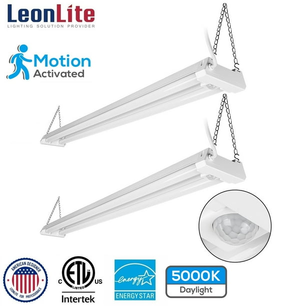 LEONLITE 4ft 40W LED Shop Light, LED Ceiling Fixture, 5000K Daylight ...