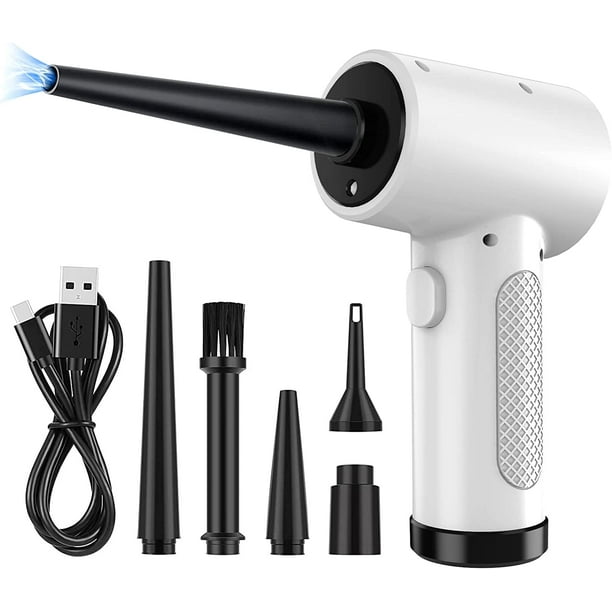 Cordless Compressed Air Duster, 51000RPM, 3 Speed, 6000mAh10W Fast ...
