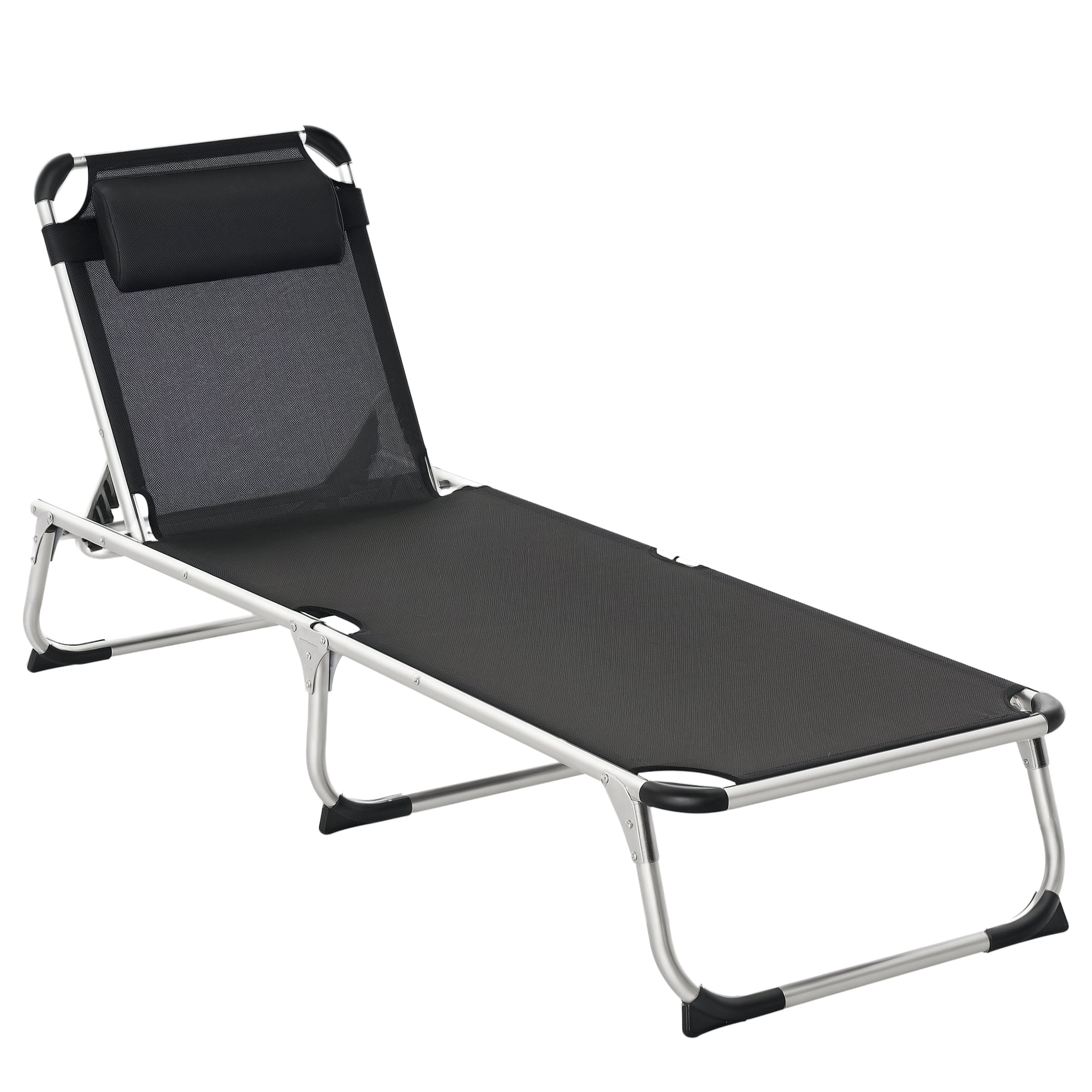 Click here for Outsunny Folding Lounge Chair With Headrest And Ad... prices