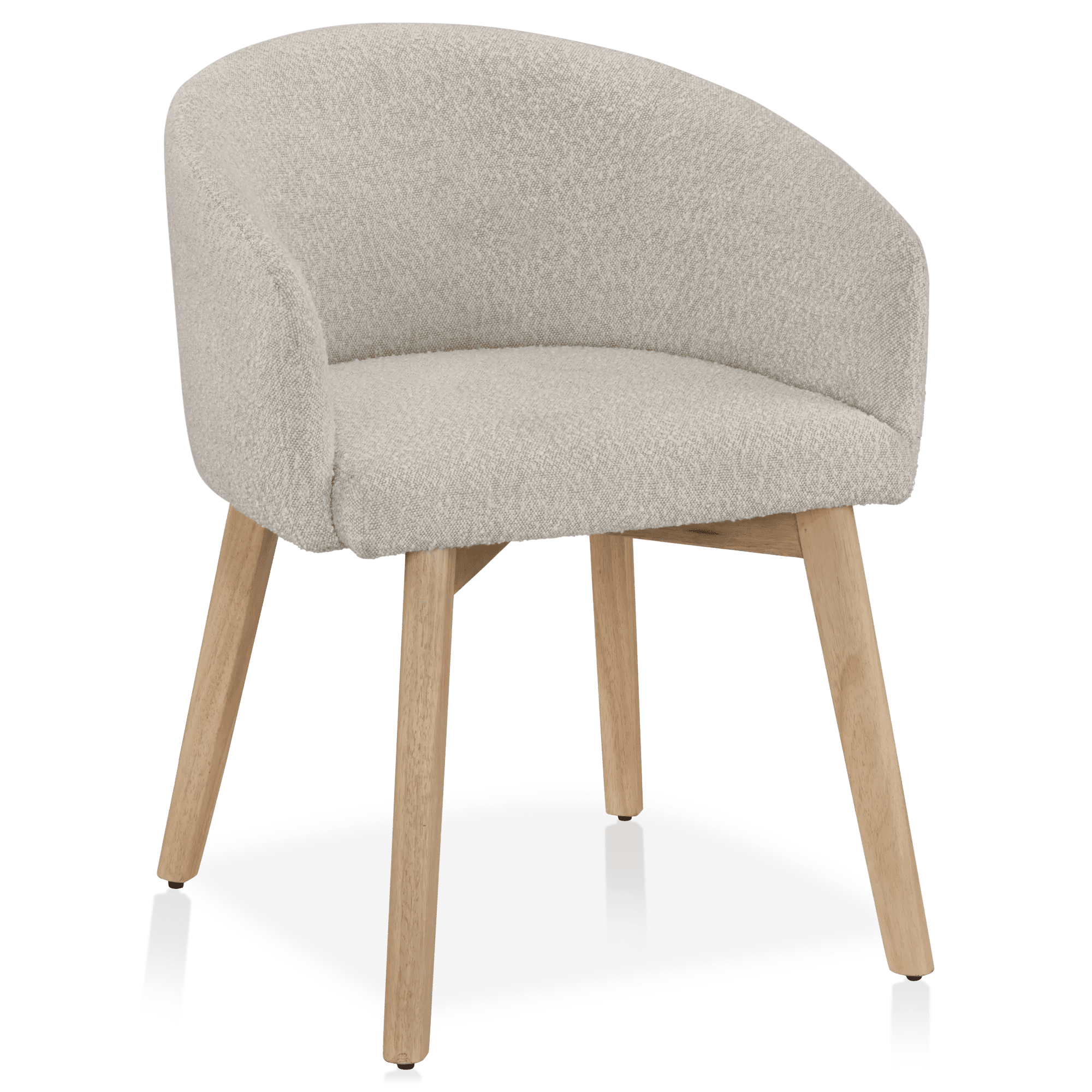 Bouclair Oatmeal Fabric and Wood Dining Chair - Walmart.ca