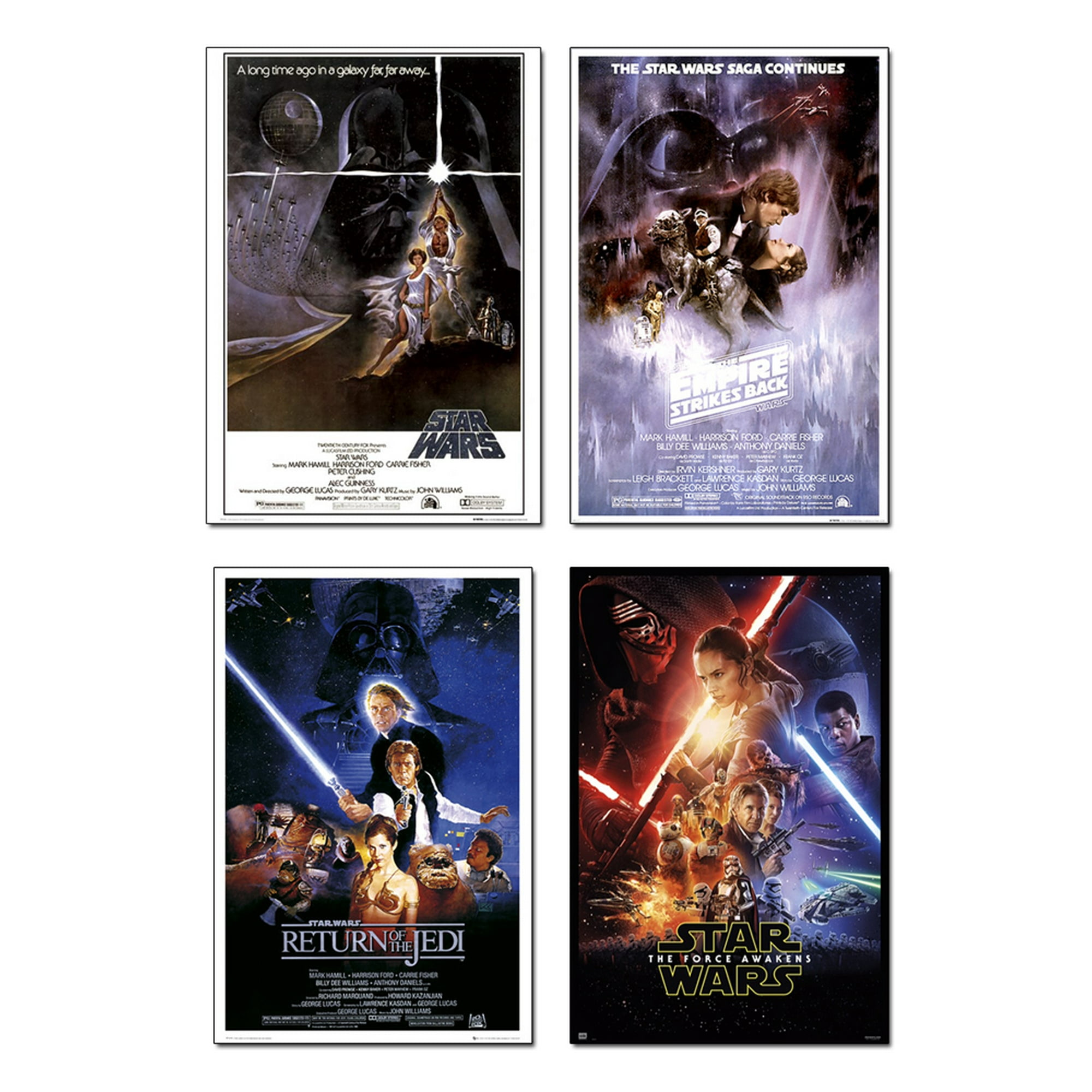 Star Wars Movie Poster Set