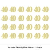 Big Dot of Happiness Gold Glitter 40 - No-Mess Real Gold Glitter Cut ...