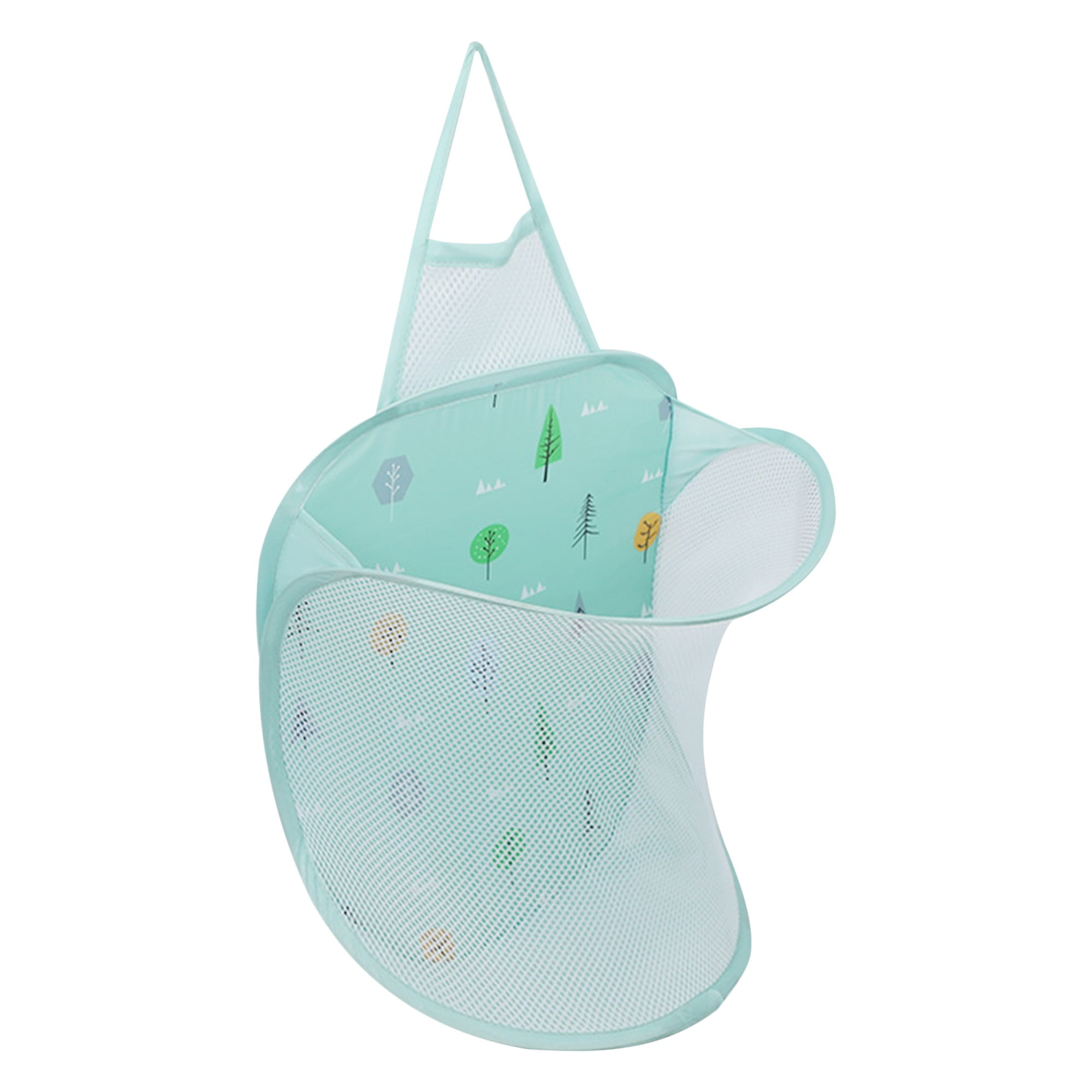 Hanging Laundry Hamper Mesh Dirty Cloth Storage Laundry Basket Washing ...