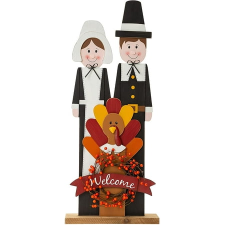 36''H Thanksgiving Porch Sign, Turkey Standing Decor Rustic Welcome ...