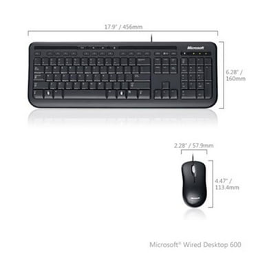 Microsoft COMBO Wireless Desktop 3050 Keyboard and Mouse Set with Built ...