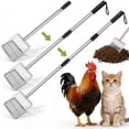 Extendable Metal Cat Litter Scoop, Long Handle Stainless Steel Litter ...