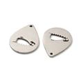 316L Surgical Stainless Steel Pendants Laser Cut Teardrop with Whale ...