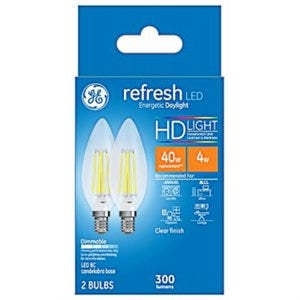 GE auradescent Decorative - Incandescent light bulb - shape: F10 - E12 ...