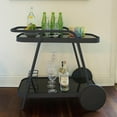 Novogratz Poolside Collection, Barbie Outdoor Bar Cart, Aluminum ...