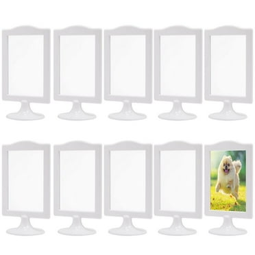 ALBEN Elegant Double Sided Standing Picture Frames - (Black, 10 count ...