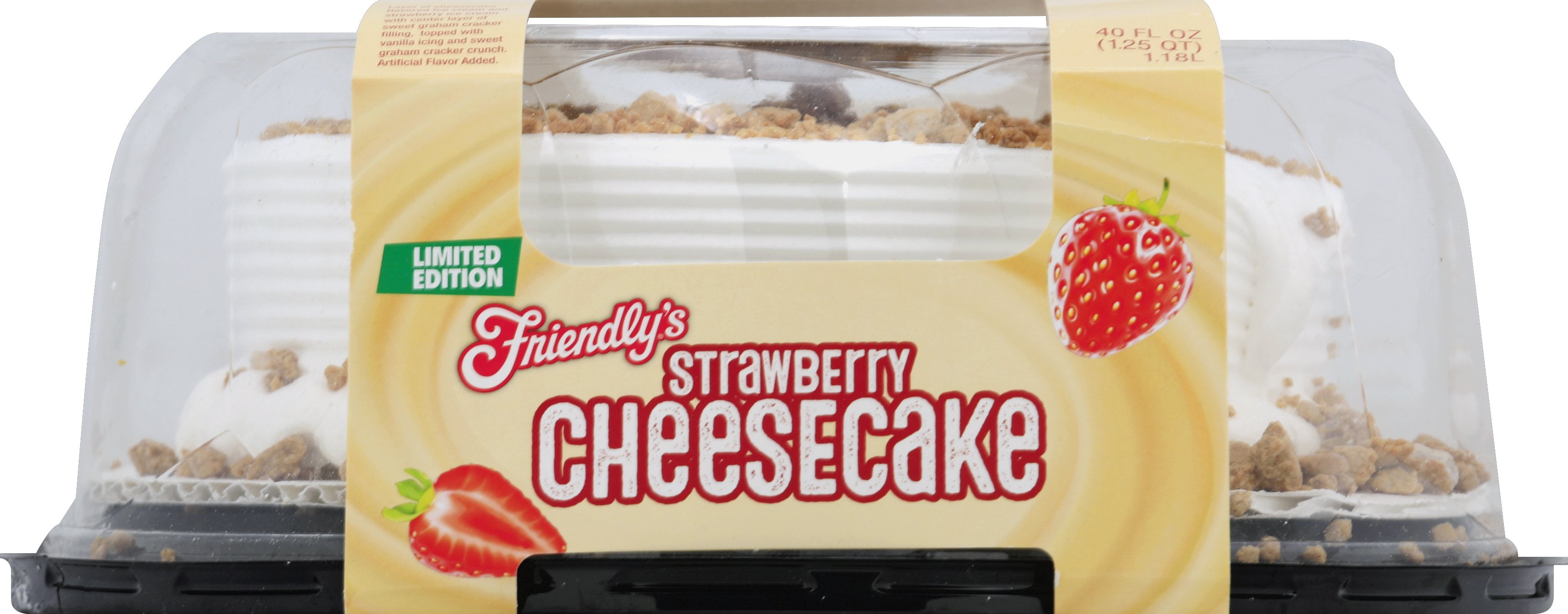 Friendly's Limited Edition Premium Strawberry Cheesecake Ice Cream Cake ...