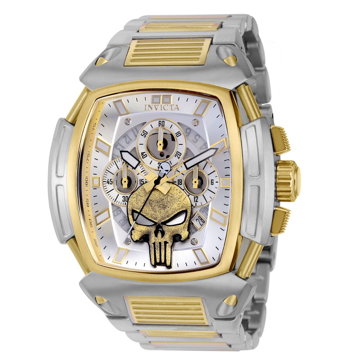 Invicta Marvel Punisher Men's Watch - 53mm. Steel. Gold (37617 ...