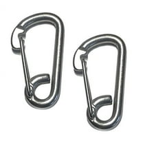 US STAINLESS 2 Pieces Stainless Steel 316 Spring Hook Carabiner 1/4 ...