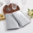 60 Pack Silver Satin Napkins, 17 x 17 Inch Square Cloth Napkins for ...