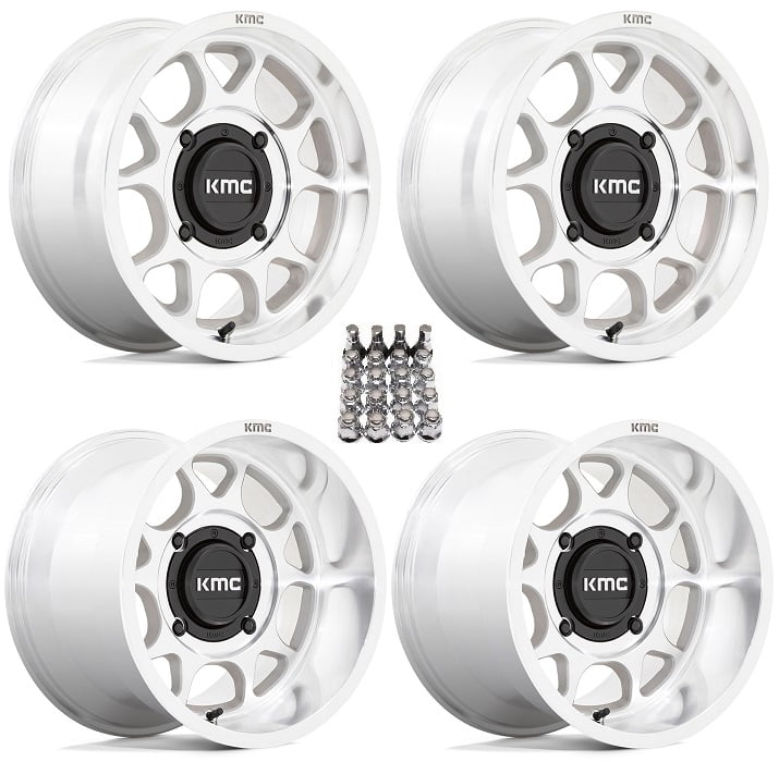 KMC Toro S 15x7/15x10 Wheels Machined Can-Am Commander Maverick ...