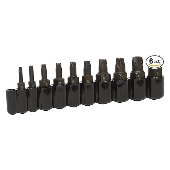 Screw Extractor Set, 10 Piece - Stripped Screw Remover Kit - Torx, Hex ...