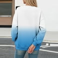Gradient Color Sweatshirts for Women Trendy Loose Baggy Crewneck ...