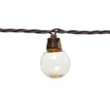 Everlasting Glow 40 Electric LED Patio Lights on a String with Clear ...