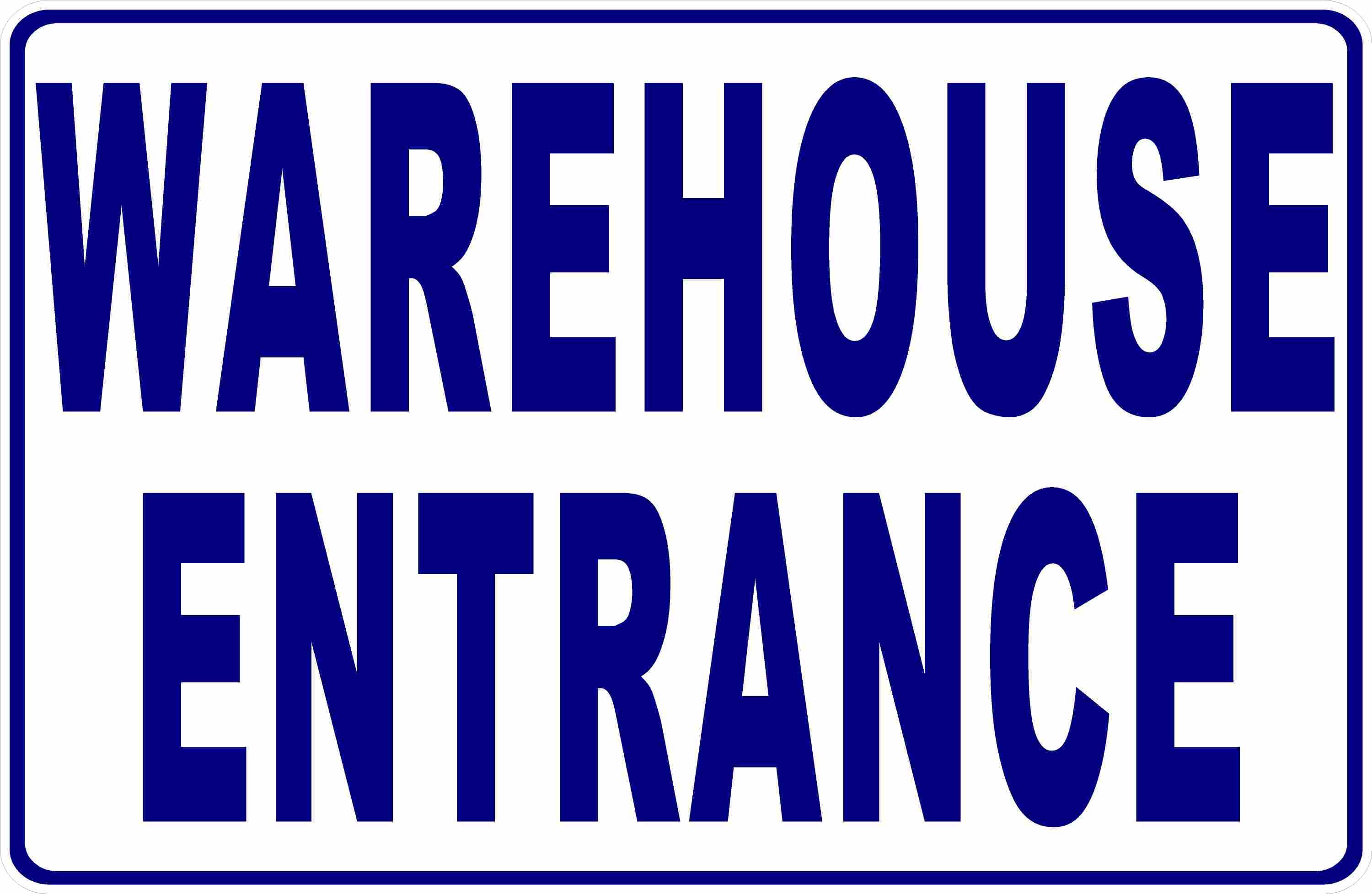 Warehouse Entrance Sign - Walmart.com
