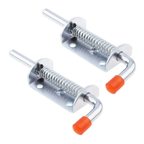 2X Cerrojo de Metal con Perno de Barril, Pestillo con Resorte con ...