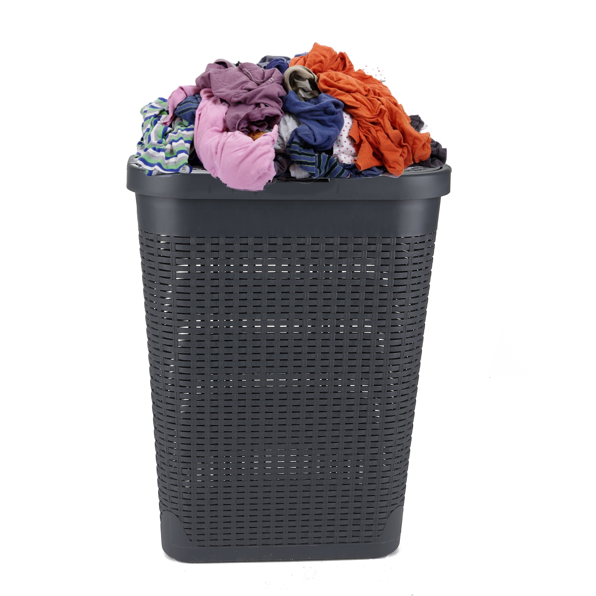 Mind Reader 40 Liter Slim Laundry Basket Laundry Hamper With Cutout Mind Reader 40 Liter Slim Laundry Basket Laundry Hamper With Cutout