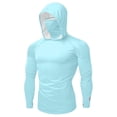 BRGZLK Long Sleeve Sun Shirt for Men Summer Casual Solid Color UPF 50 ...