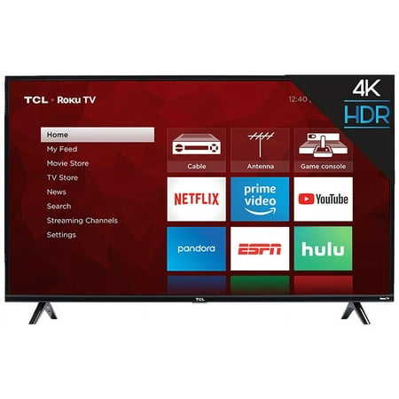Tcl 43S455 43" 4K Uhd Hdr Smart Roku Tv - OPENBOX - Walmart.ca