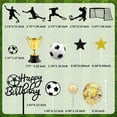 Soccer Cake Topper, 28 PCS Qoadwem Soccer Ball Player Cake Topper for ...